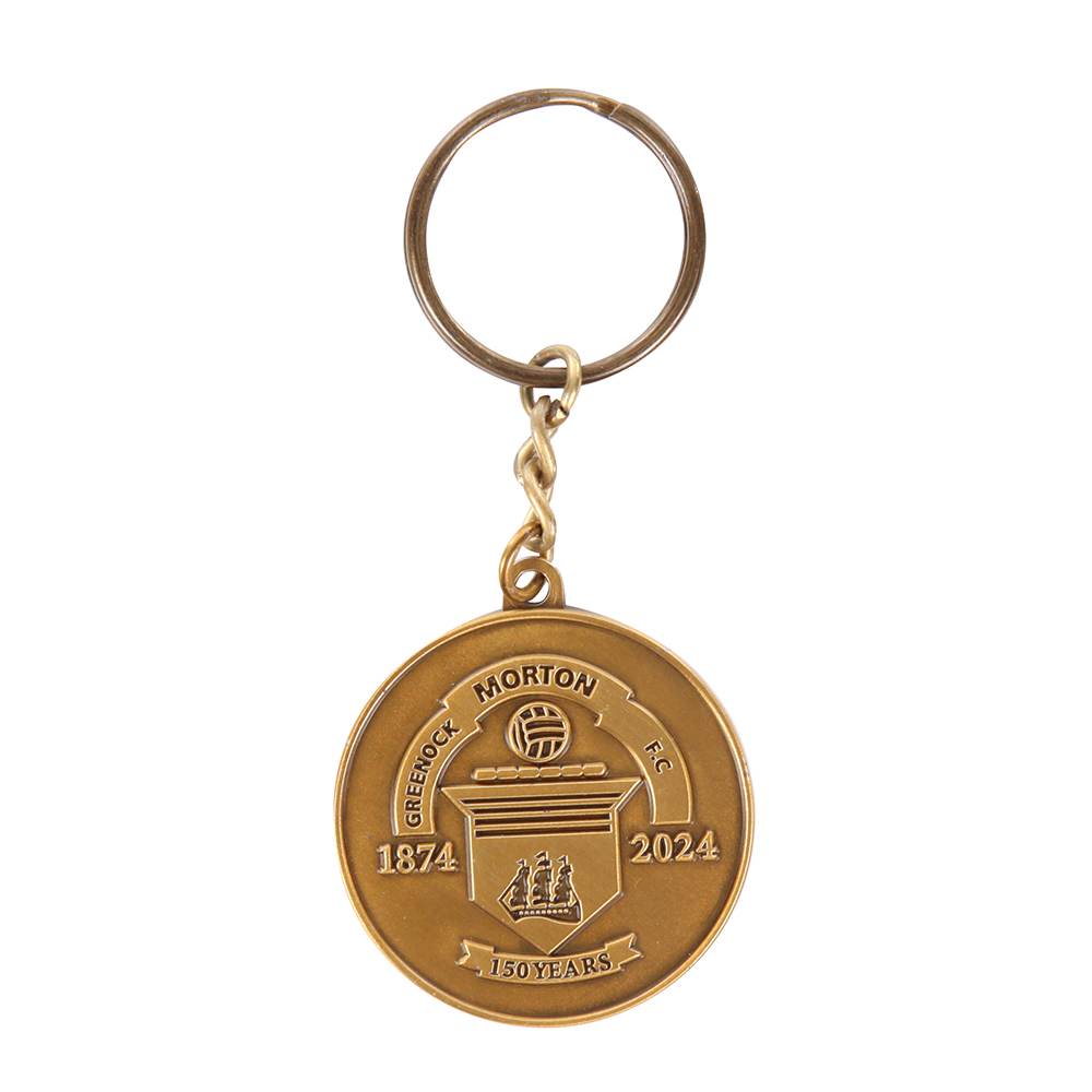 Morton 150th Key Ring (Gold) - Smiths of Greenock
