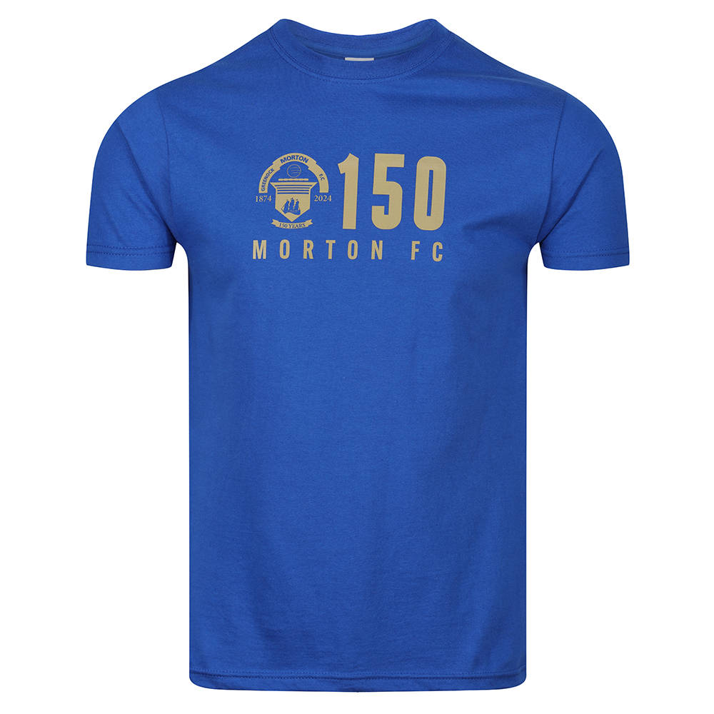Morton 150th T-Shirt (Royal) - Smiths of Greenock