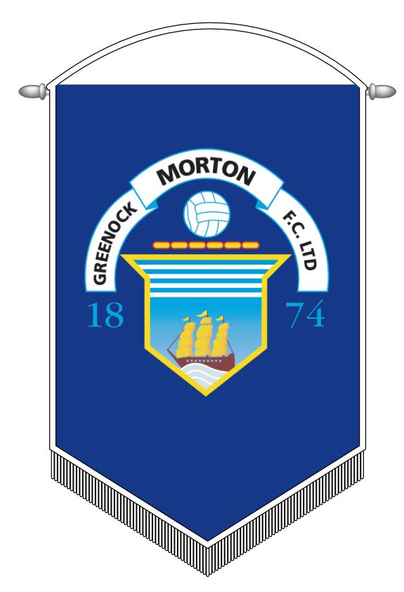 Morton Club Pennant NEW - Smiths of Greenock
