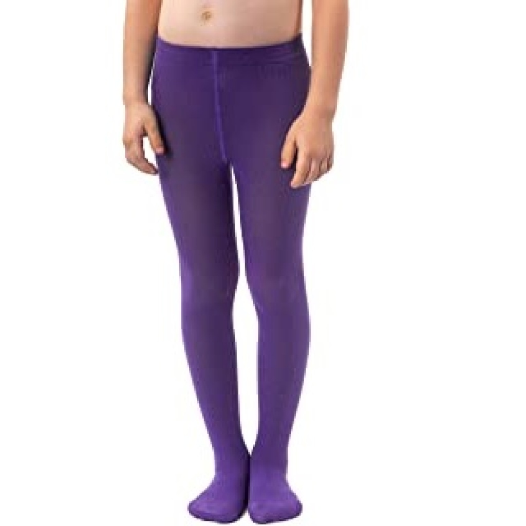 Cotton Tights in Purple (1 Pair Pack) - Smiths of Greenock